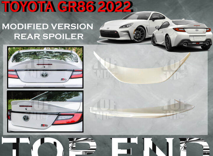 TOYOTA GR86 2022 MODIFIED VERSION REAR SPOILER MATERIAL ABS REAR GR86 ...