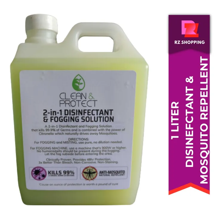 1 LITER Disinfectant and Mosquito Repellent Fogging Solution that kills ...