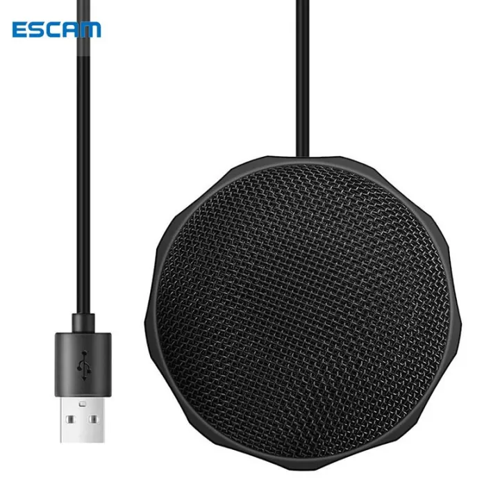 ESCAM USB Conference Microphone 360° Omnidirectional Condenser PC ...