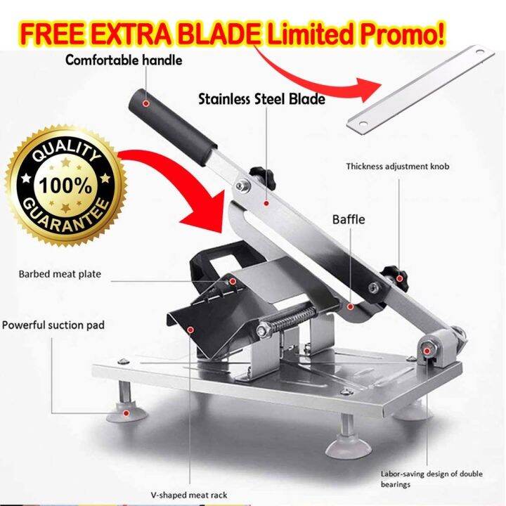 Free Extra Blade Samgyupsal Thin Meat & Food Slicer | Lazada PH