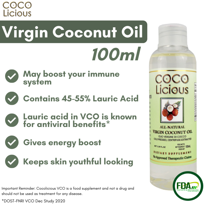 Cocolicious All Natural Virgin Coconut Oil 100ml | Lazada PH
