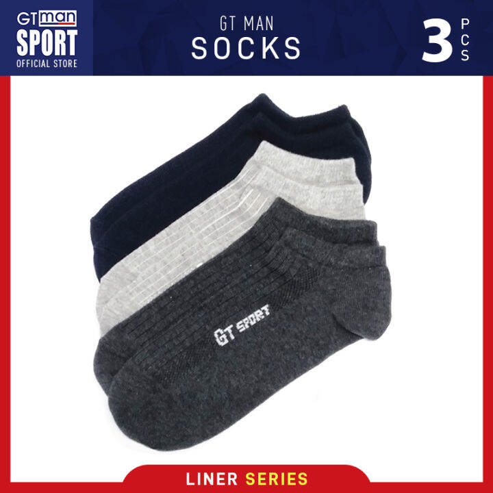 GT Man Kaos Kaki Unisex Sport CCS-3IN1SN-02 Isi 3 Pasang One Size ...