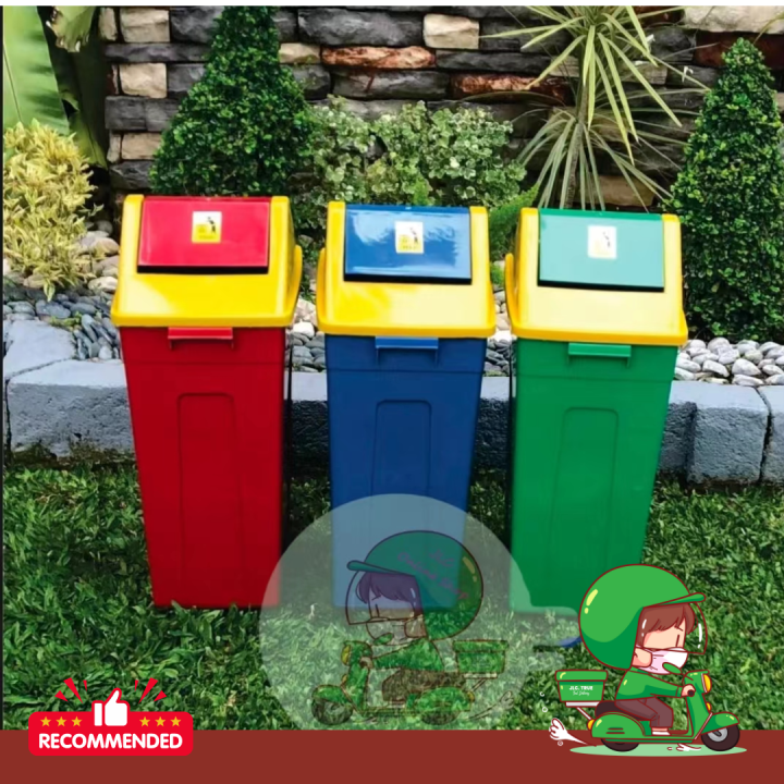 HOT SALE 6309 ORIENTAL 32LITERS TALL PLASTIC WASTE BN/RECYCLING BIN ...