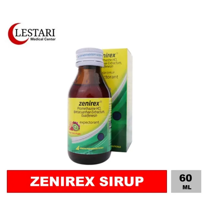 Zenirex Expectorant Syrup 60ml - Sirup Obat Batuk Berdahak | Lazada ...