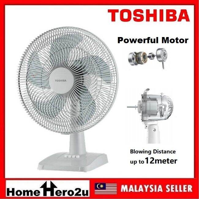Toshiba 16" F-TSA20(G)MY Table Fan 5 Blades Kipas Meja Powerful Strong Speed 16 inch ...