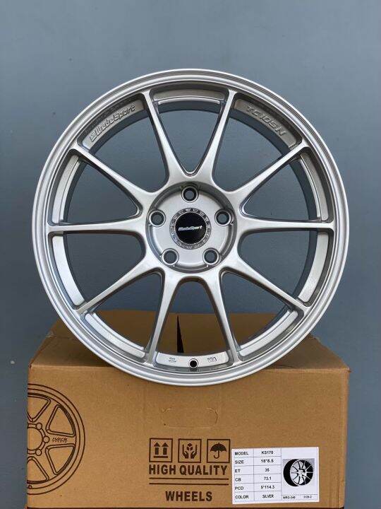 ล้อแม็กใหม่ - TC105 ขอบ18 - สี SILVER ( 18 x 5รู114 ) หน้ากว้าง 8.5 X 8.5 ET35/35 - งาน KAYS ...