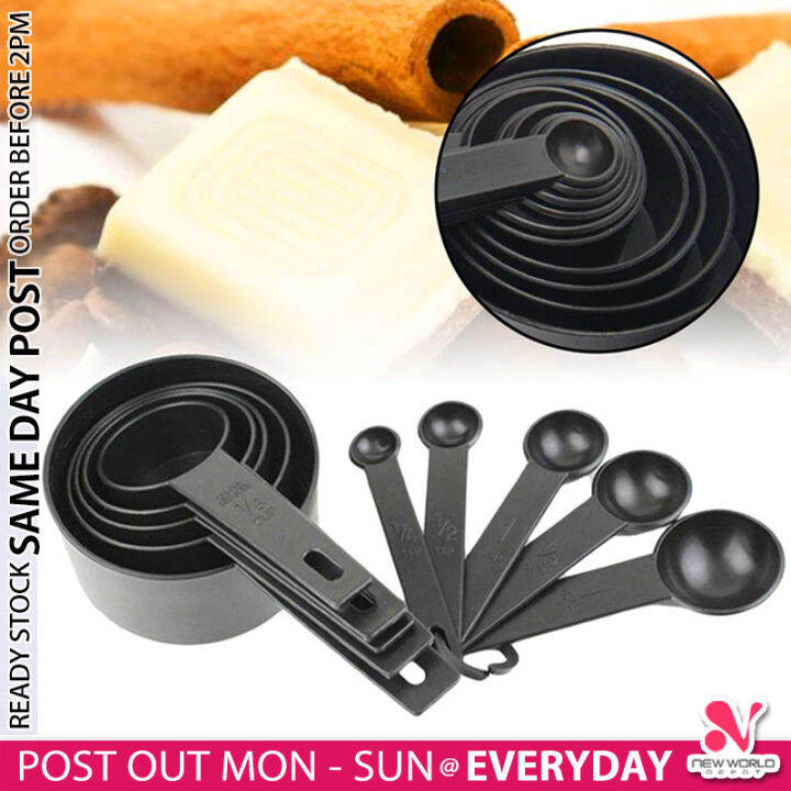 𝟭𝟬 𝗜𝗡 𝟭 》10pcs Measuring Spoon Sugar Spice Baking Powder Teaspoon Cup ...