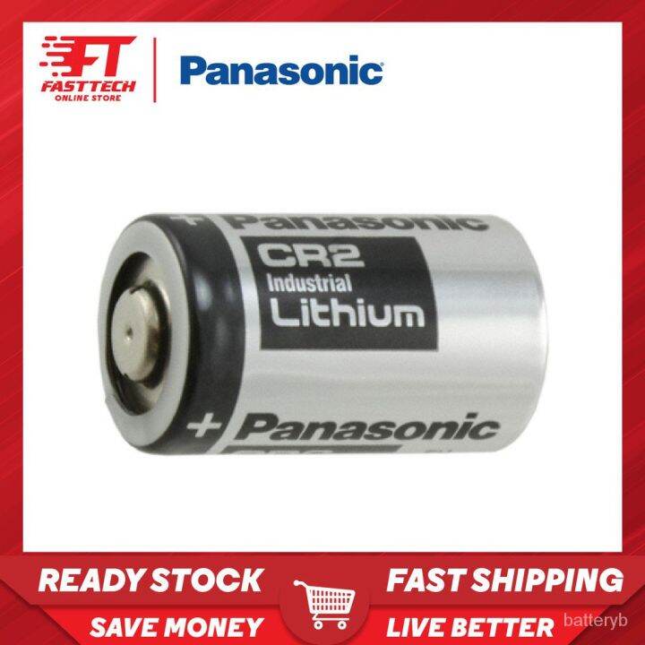 Panasonic Industrial Lithium Battery CR2 CR123A with 3V Voltage 850mAh 1550mAh for Camera, Fla ...