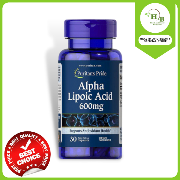 Puritans Pride Alpha Lipoic Acid Antioxidant 600mg 30 capsules | Lazada PH