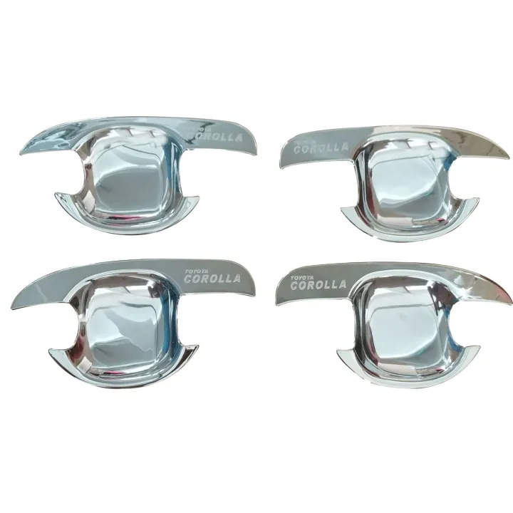 Chrome Door Handle Cup Bowl Trim Sticker For Toyota Corolla ae120 ae130 ...