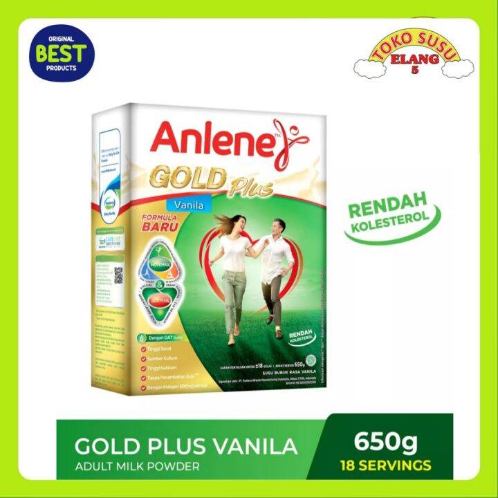 Anlene Gold Plus Vanila 600gr - Susu Bubuk - Nutrisi Jantung, Tulang ...