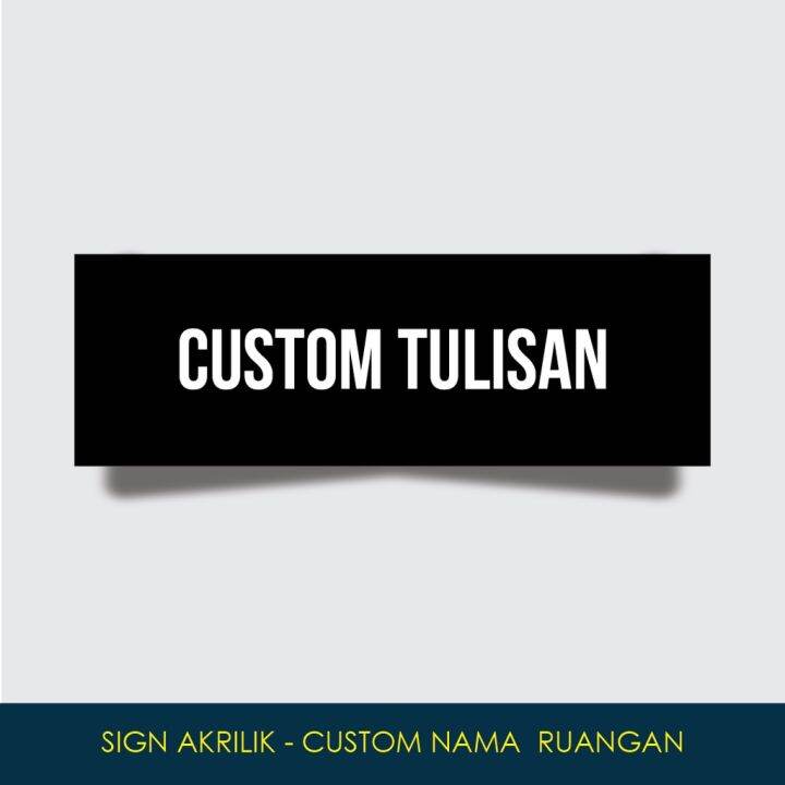 Custom Sign Nama Ruangan | Custom Tulisan Sign Board Akrilik UV Print ...