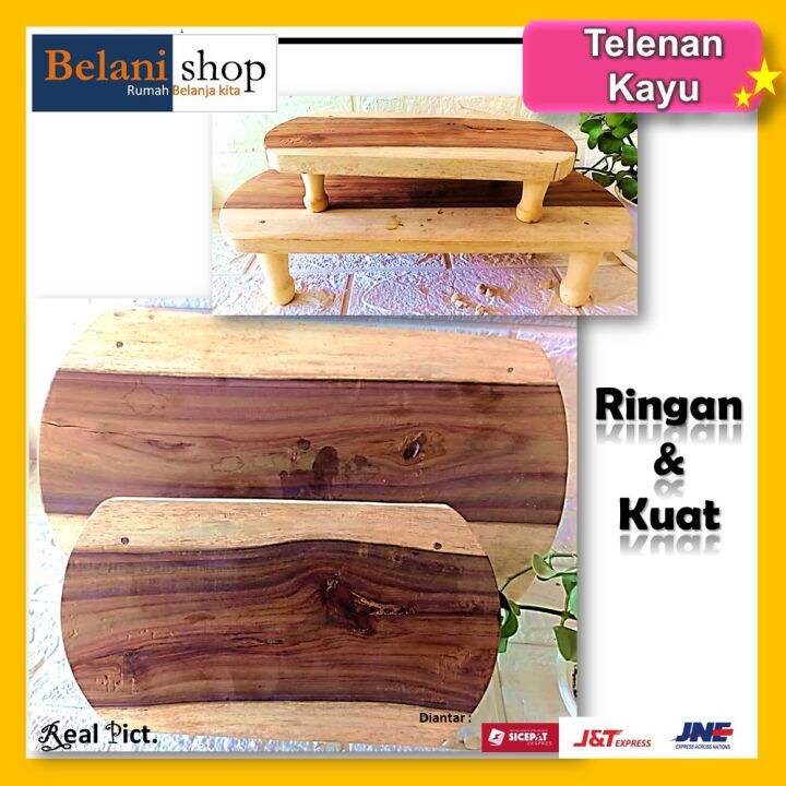 Telenan Kayu Berkaki Telenan Kayu oval wooden cutting board | Lazada ...