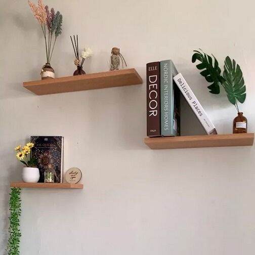 Papan Rak Ambalan Dinding Minimalis Brown Colour Aesthetic Viral ...