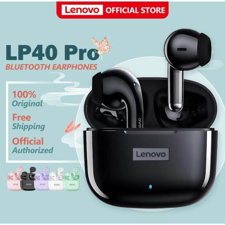 Lenovo LP40 PRO And LP40 IPX5 True Wireless Earphones Bluetooth 5.1 TWS HD Stereo Low Latency ...