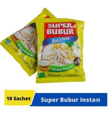 Makanan Warung Super Bubur Buryam 10 Pcs Sachet 22 gram ( FREE Bubble ...