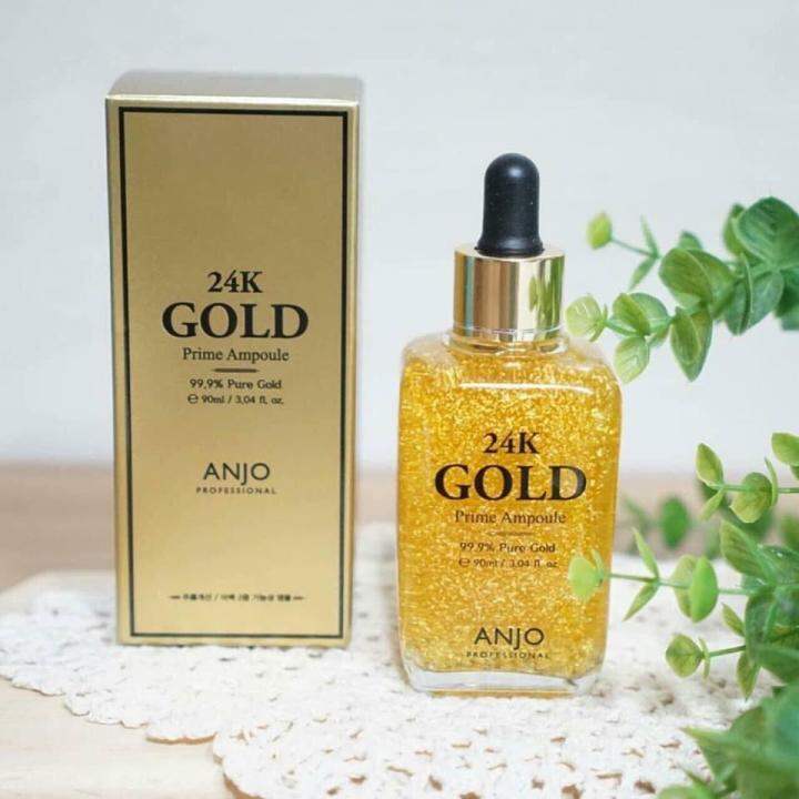 ANJO 24K Gold Prime Ampoule 90 ml เซรั่มที่จะช่วยชะลอวัยทำให้ผิวหน้า ...