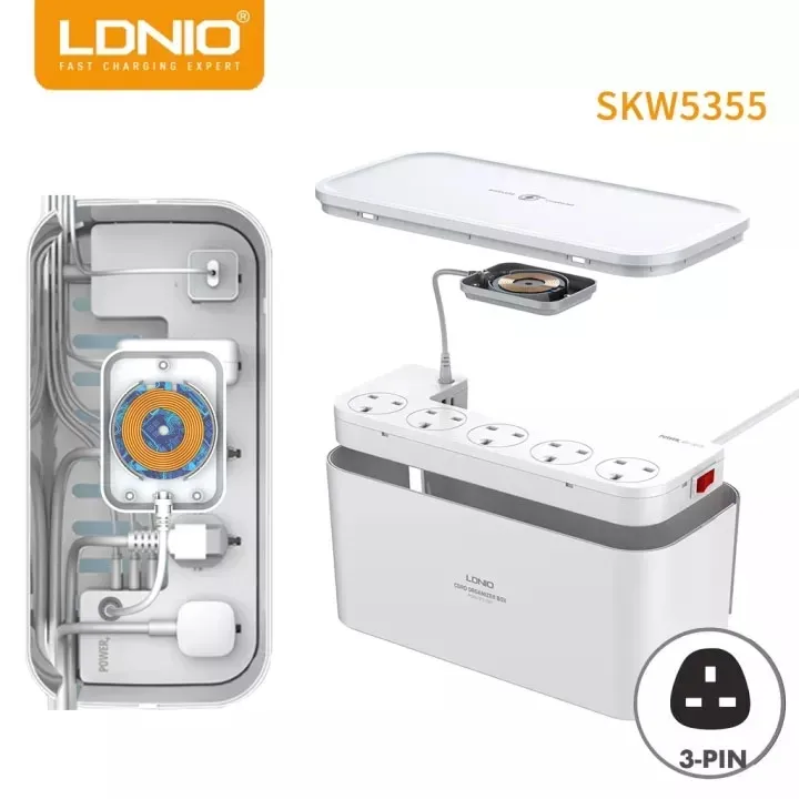 LDNIO Multiplug Extension Power Socket with USB C PD20W & QC3.0 Fast ...