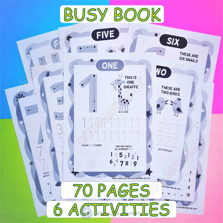 70 Pages 6 Activities DIY Fun Learning Practice Worksheets Alphabet ...