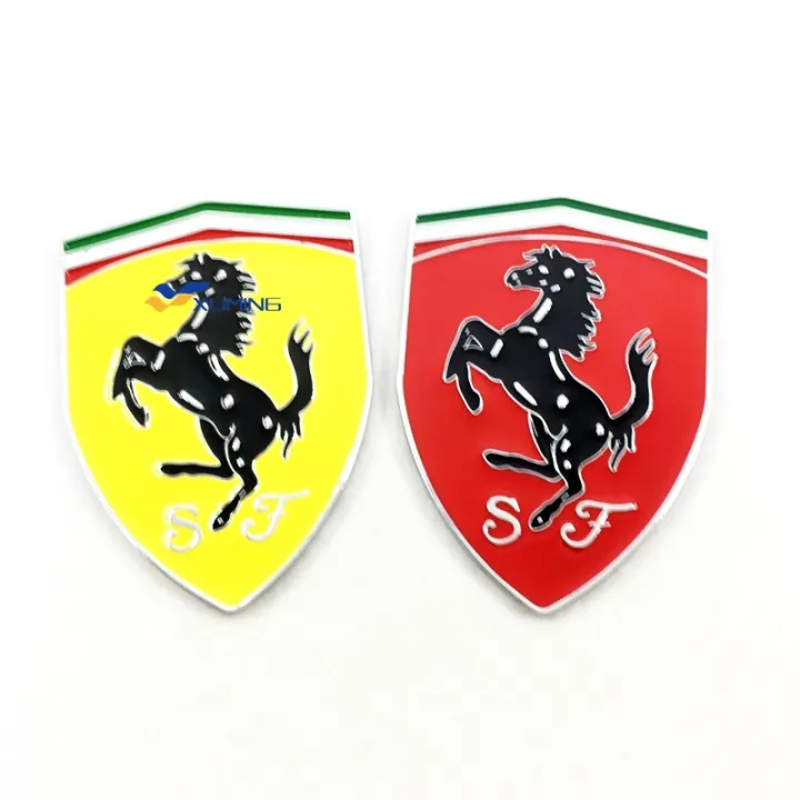 1 x Metal SF Horse Logo Car Auto Decorative Emblem Badge Sticker Decal ...