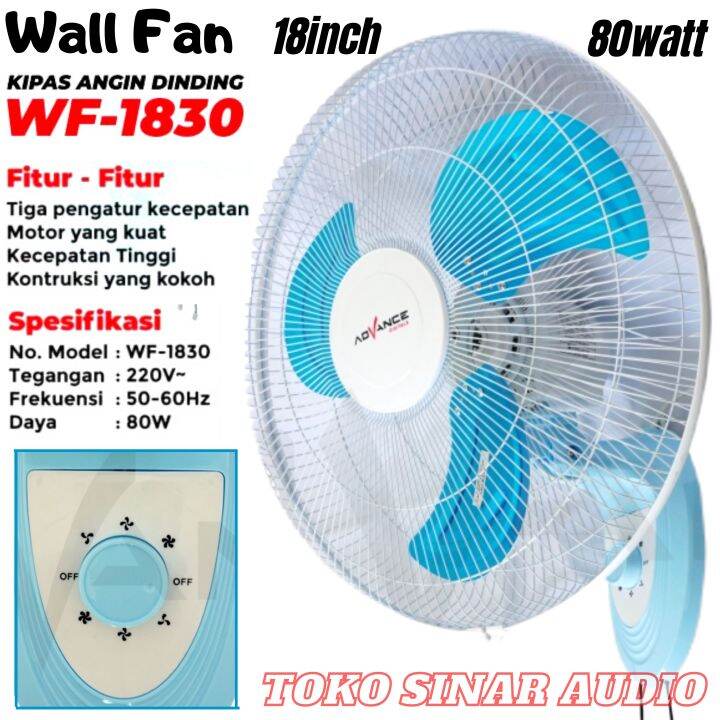 KIPAS ANGIN DINDING ADVANCE WF-1830 Wall Fan 18inch KIPAS ANGIN TEMBOK ... KIPAS ANGIN DINDING ADVANCE WF-1830 Wall Fan 18inch KIPAS ANGIN TEMBOK ...