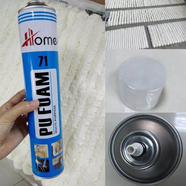High Density Multipurpose Expandable PU Foam Insulation Sealant Spray for Window, Tiles, Doors ...