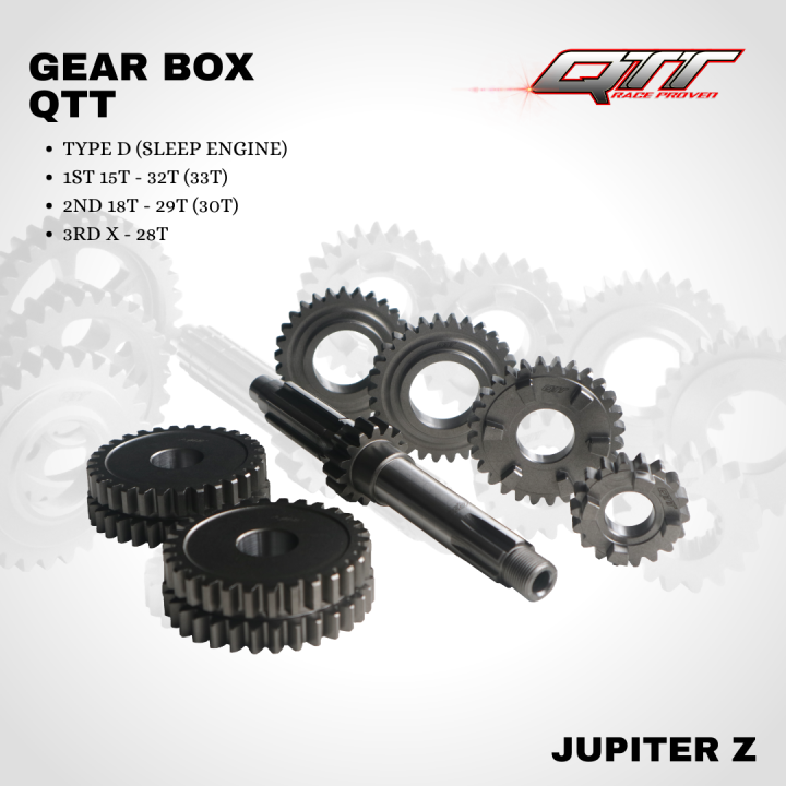 Gear Rasio Gear box qtt jupiter z type D SLEEP ENGINE | Lazada Indonesia