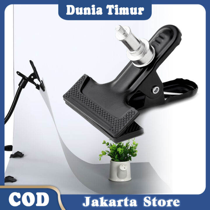 Clamp Metal Klip Kamera clamp jepit lampu / Dengan Kepala Aluminium ...