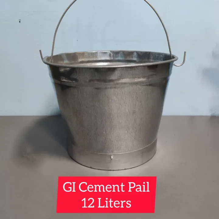GI Cement Pail 12 Liters Heavy Duty | Lazada PH