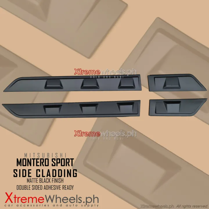 Montero 2020-2023 Thailand Made Side moulding / Cladding with Designed ...