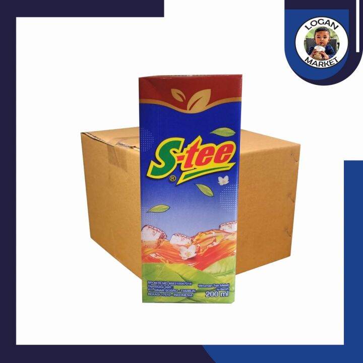 Dus Karton S Tee Tea Stee S-tee by Sosro Teh Botol Kotak 200ml 200 ml 1 ...