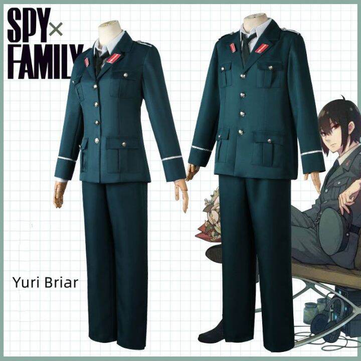 Spy x Family Anime Yuri Briar Cosplay Costumes Wig Green Suit Military ...
