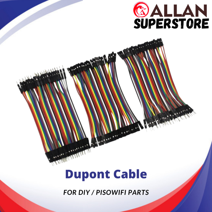 Allan Superstore 30cm Dupont Jumper Wire Breadboard Male-Male / Female ...