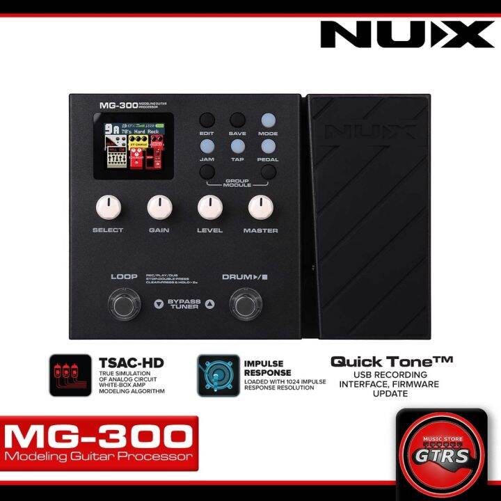 NUX MG-300 Multi-Effects Modeling Guitar Processor Guitar Pedal | Lazada PH