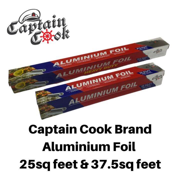 Captain Cook brand Heavy Duty Aluminium Foil for Kitchen Use (25sq feet ...