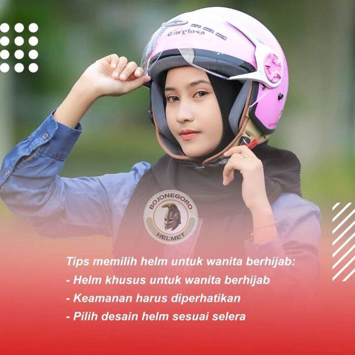 NEW Helm Cargloss Hijab YRH Half Face new HIJAB HELMET | Lazada Indonesia