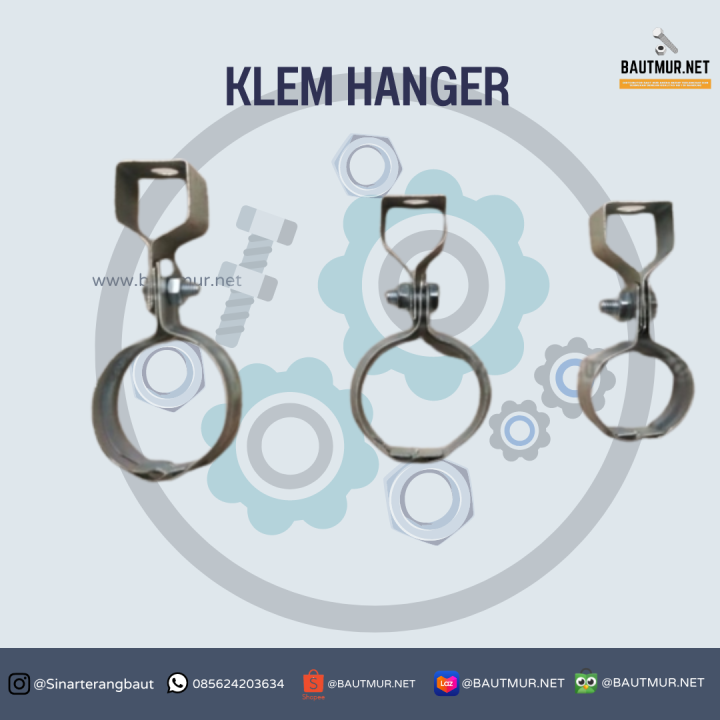 Klem Gantung 2,5" | Klem Hanger |Klem Pipa | Lazada Indonesia