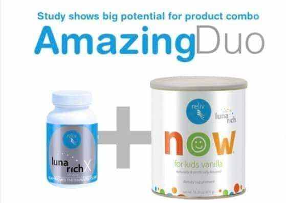 RELIV NOW FOR KIDS & LUNARICH CAPSULE COMBO DUO(VANILLA , CHOCOLATE ...