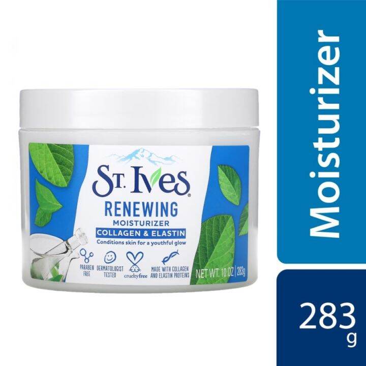 St. Ives, Moisturizer, Renewing, Collagen & Elastin, 10 oz, Made with ...