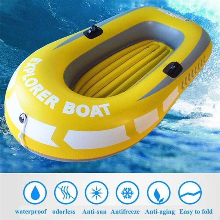 Perahu Karet Inflatable Portabel Perahu Kayak Arung Jeram Boat PVC ...