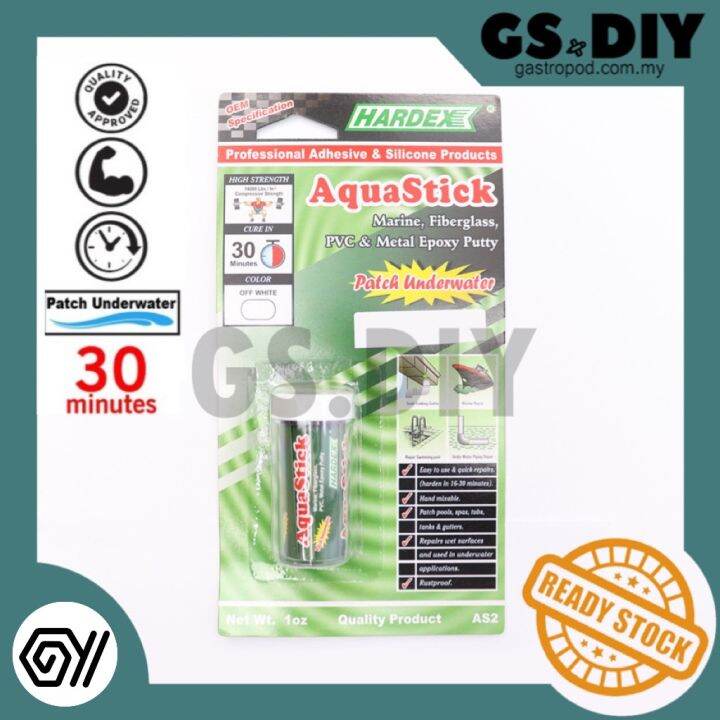 Hardex AS2 AquaStick Glue, Underwater Epoxy Compound👿Gam AquaStick ...