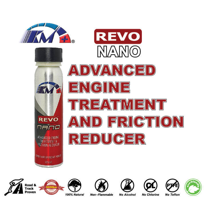KM+ Revo Nano Advanced Engine Treatment & Friction Reducer 120ml | Lazada