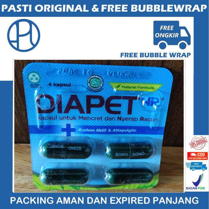 DIAPET NR ISI 4 KAPSUL OBAT DIARE | Lazada Indonesia