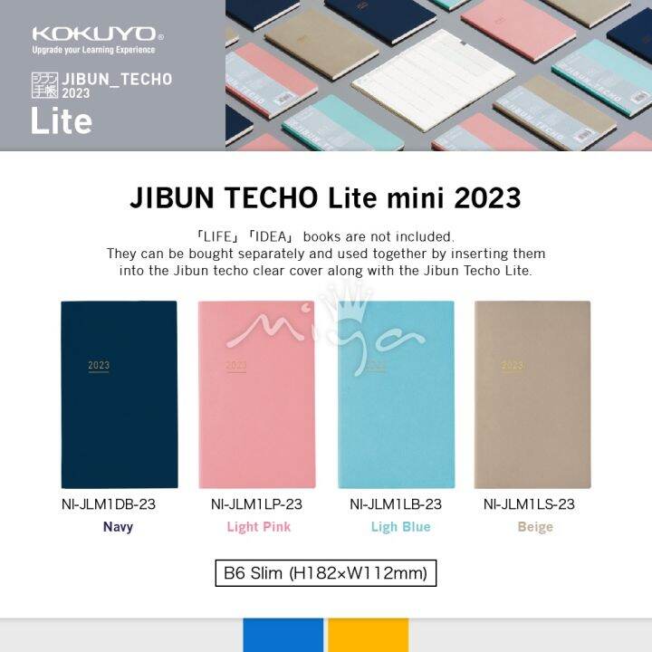 Kokuyo NI-JLM1-23 Jibun Techo Lite Diary 2023 - Mini B6 Slim | Lazada PH