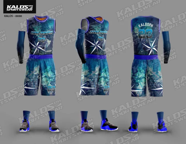 030 SEAFARER MARINE SEAMAN DESIGN BASKETBALL JERSEY SET SANDO AND SHORT ...