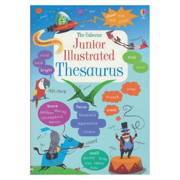 Usborne illustrated thesaurus synonyms similar words vocabulary memory ...