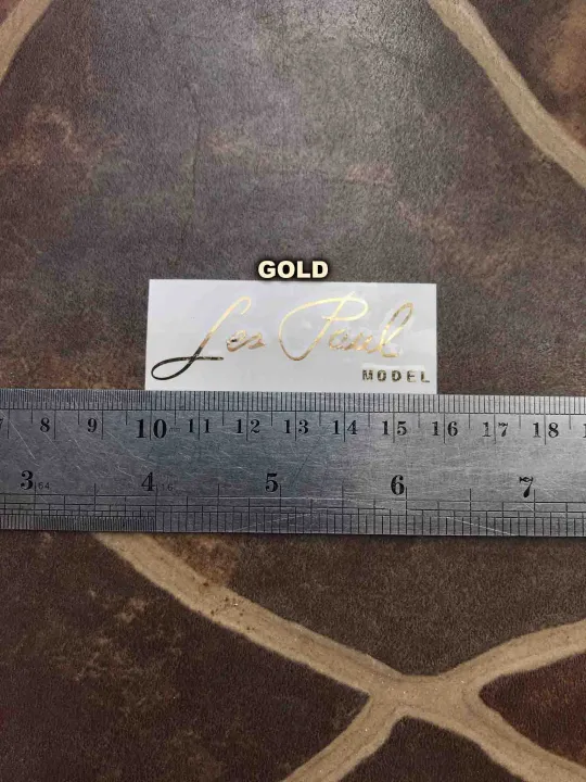 Sticker Tempel Tulisan Les Paul Model for Gitar Headstock Gibson Lp Sg ...