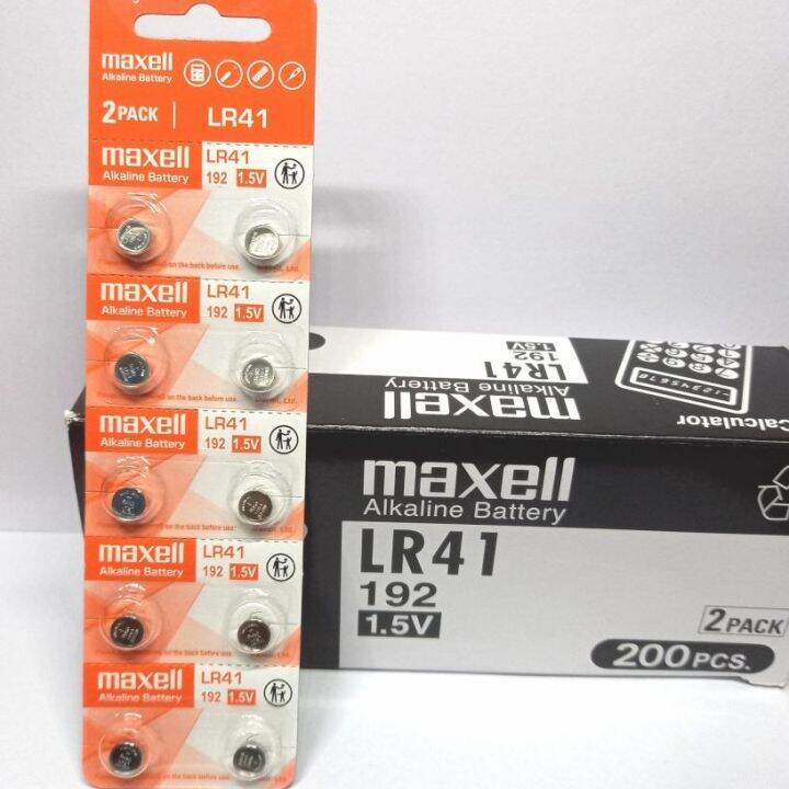 BATRE LR 41 / AG3 / 192 MAXELL ORIGINAL HARGA PER LEMBAR ISI 10 BATRE TERMOMETER | Lazada Indonesia