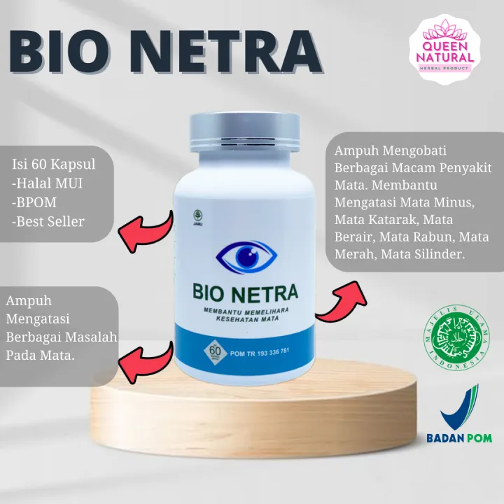 BIO NETRA OBAT MATA MINUS/MATA PLUS/KATARAK/RABUN DEKAT/RABUN JAUH/GLUKOMA/MATA LELAH/MATA ...