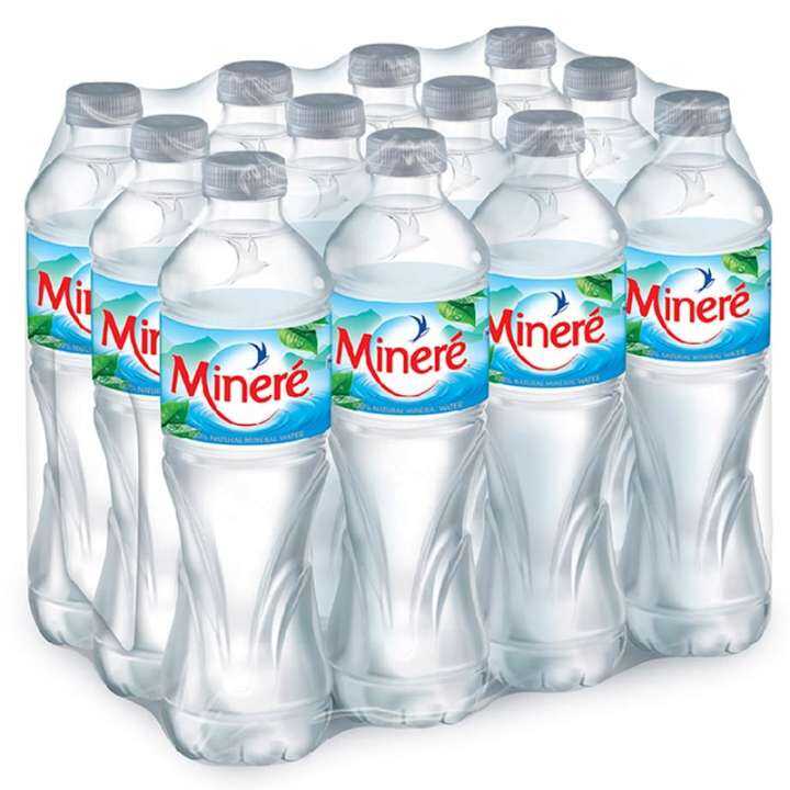 [ส่งฟรี] Free delivery Minere Mineral Water 500ml. Pack 12 Cash on ...